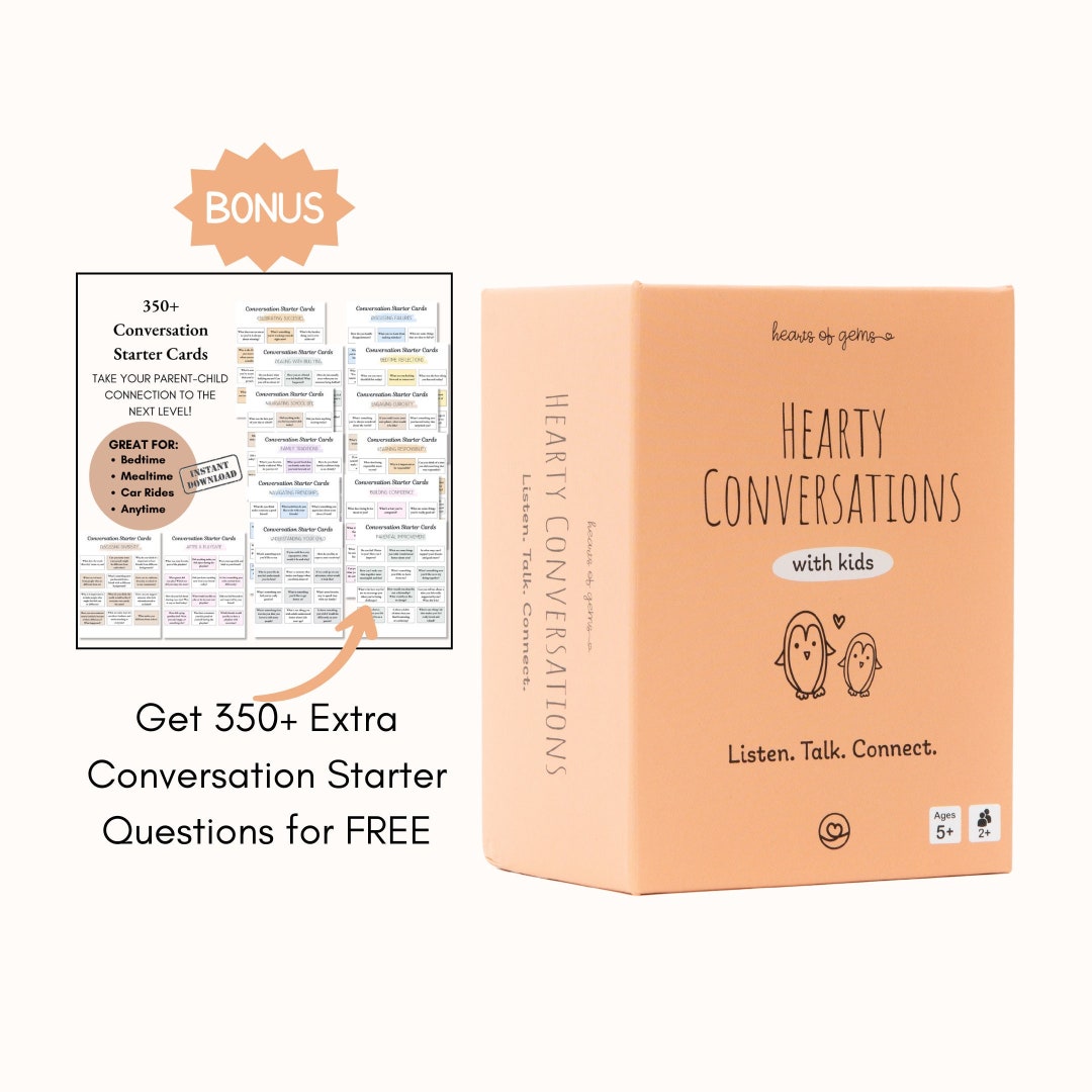 Conversation Cards for Kids, Conversation Starters, Activities for Kids ...