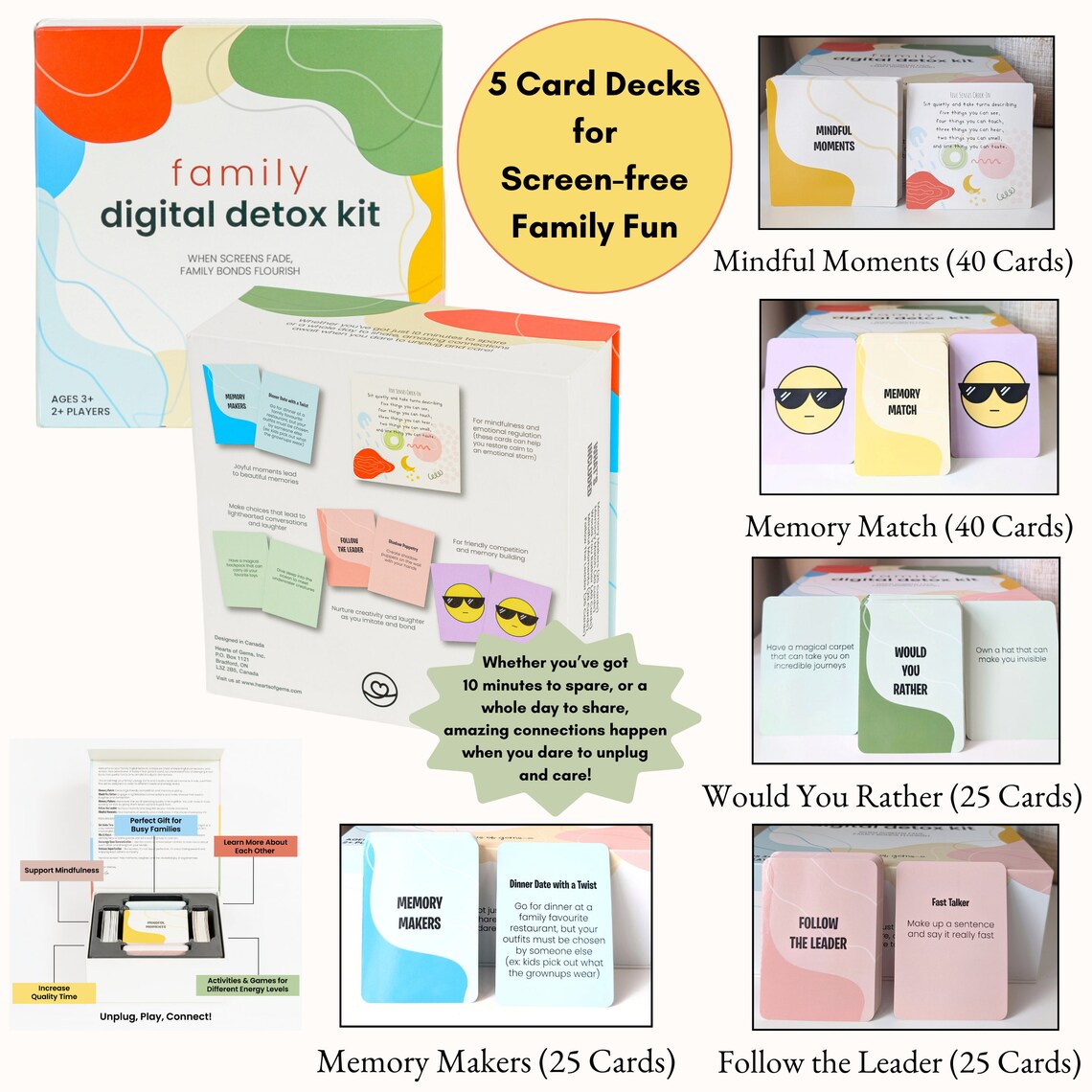 Digital Detox Kit, Conversation Cards for Kids, Activities for Kids ...