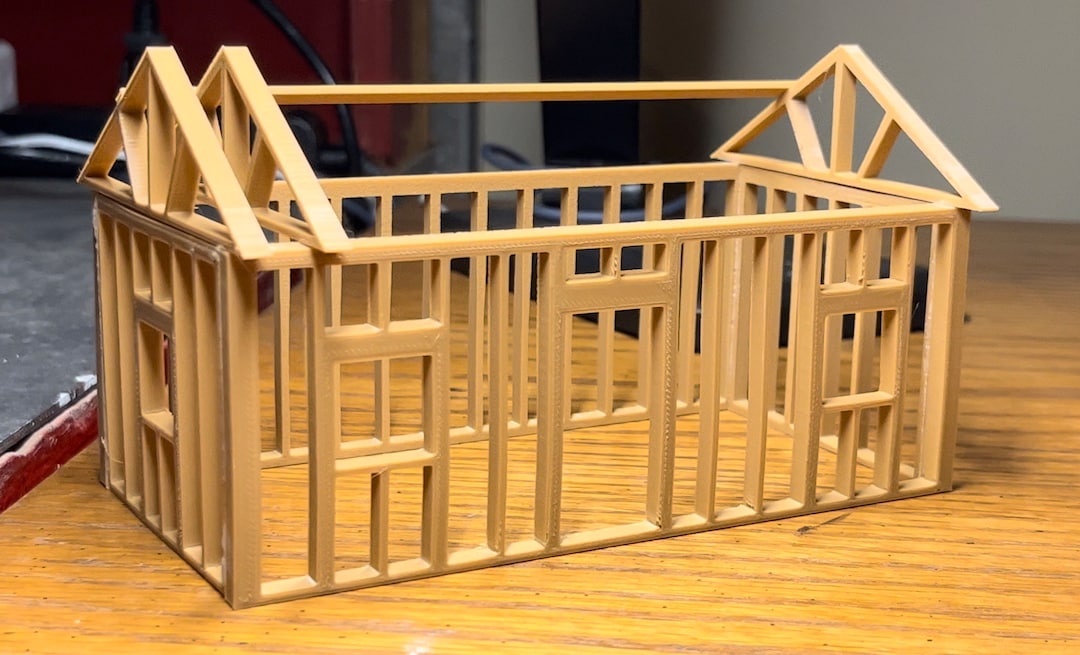 STL File - Model House Frame - Etsy