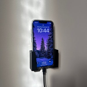 STL File Phone Holder (wall Mount) - Etsy