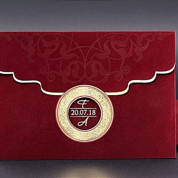 Velvet Invitation Pocket - Etsy