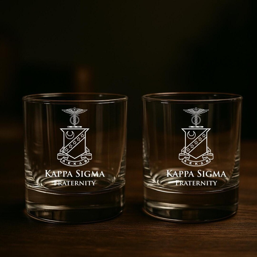 Engraved Greek Organization Glasses, Custom Fraternity Sorority Gift ...