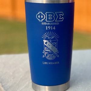 Custom Engraved Phi Beta Sigma Travel Tumbler 20 Oz - Etsy