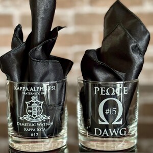 Engraved Greek Organization Glasses, Custom Fraternity Sorority Gift ...