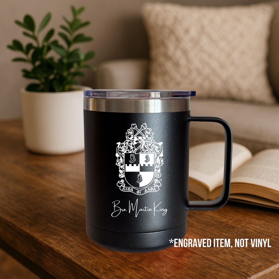 Custom Engraved Alpha Phi Alpha Cup, Alpha Coffee Mug (15 Oz) - Etsy