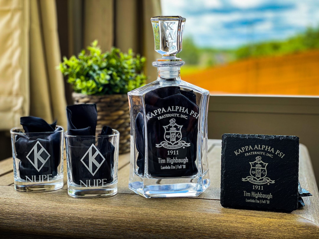 Custom Engraved Kappa Alpha Psi Decanter Set - Etsy
