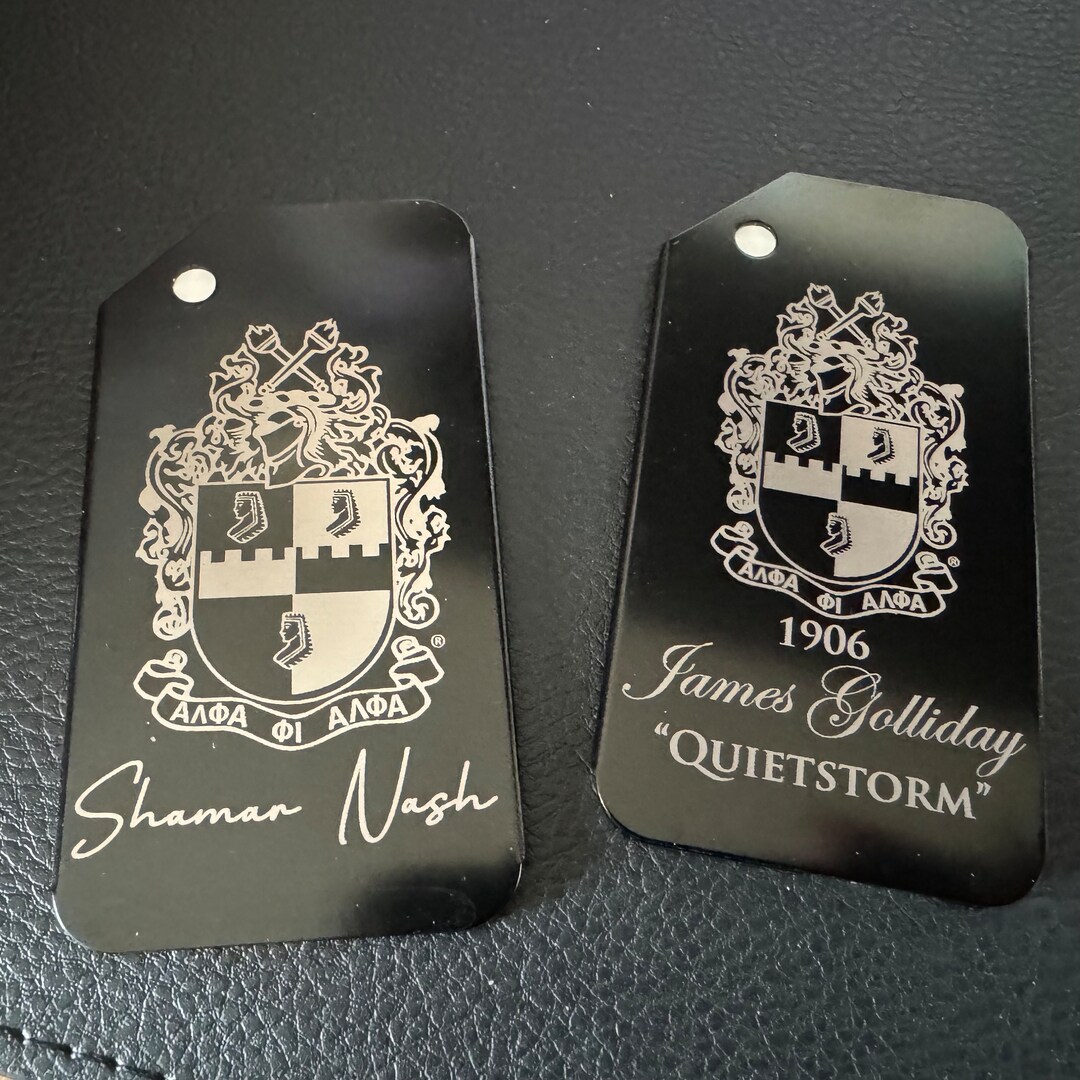 Alpha Phi Alpha Custom Engraved Luggage Tags - Etsy UK