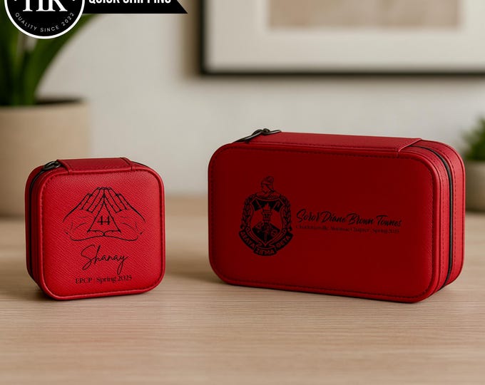 Custom Engraved Delta Sigma Theta Jewelry Box, Personalized Sorority ...
