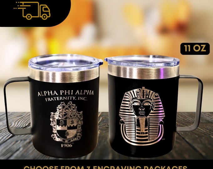 Custom Engraved Alpha Phi Alpha Mug, Alpha Coffee Mug, Alpha Phi Alpha ...