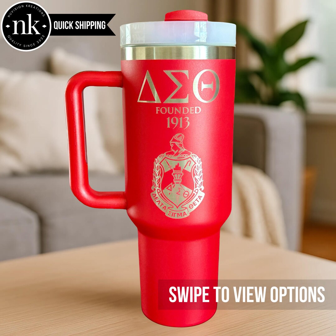 Custom Engraved Delta Sigma Theta Tumbler (40oz) - Etsy
