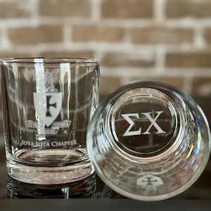 Engraved Greek Organization Glasses, Custom Fraternity Sorority Gift ...