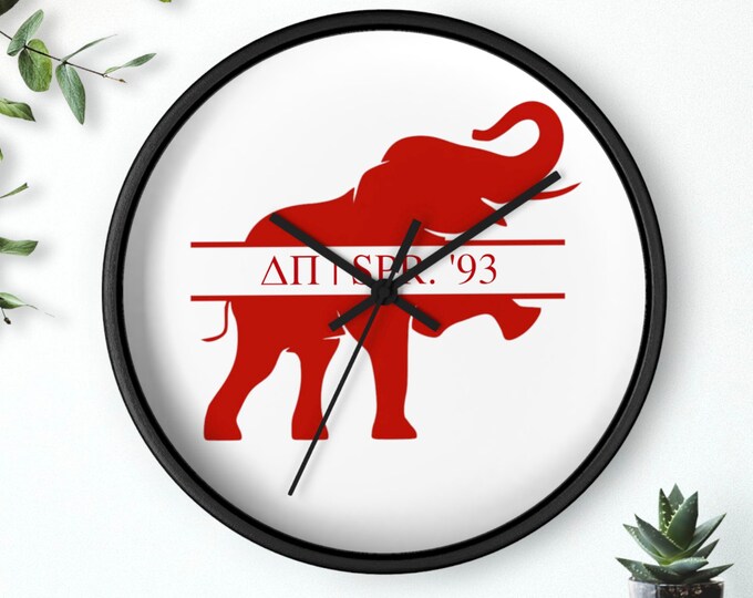 Delta Sigma Theta Inspired Wall Clock - Etsy
