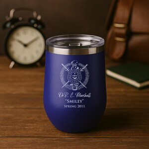 Custom Engraved Omega Psi Phi Wine Tumbler - Etsy