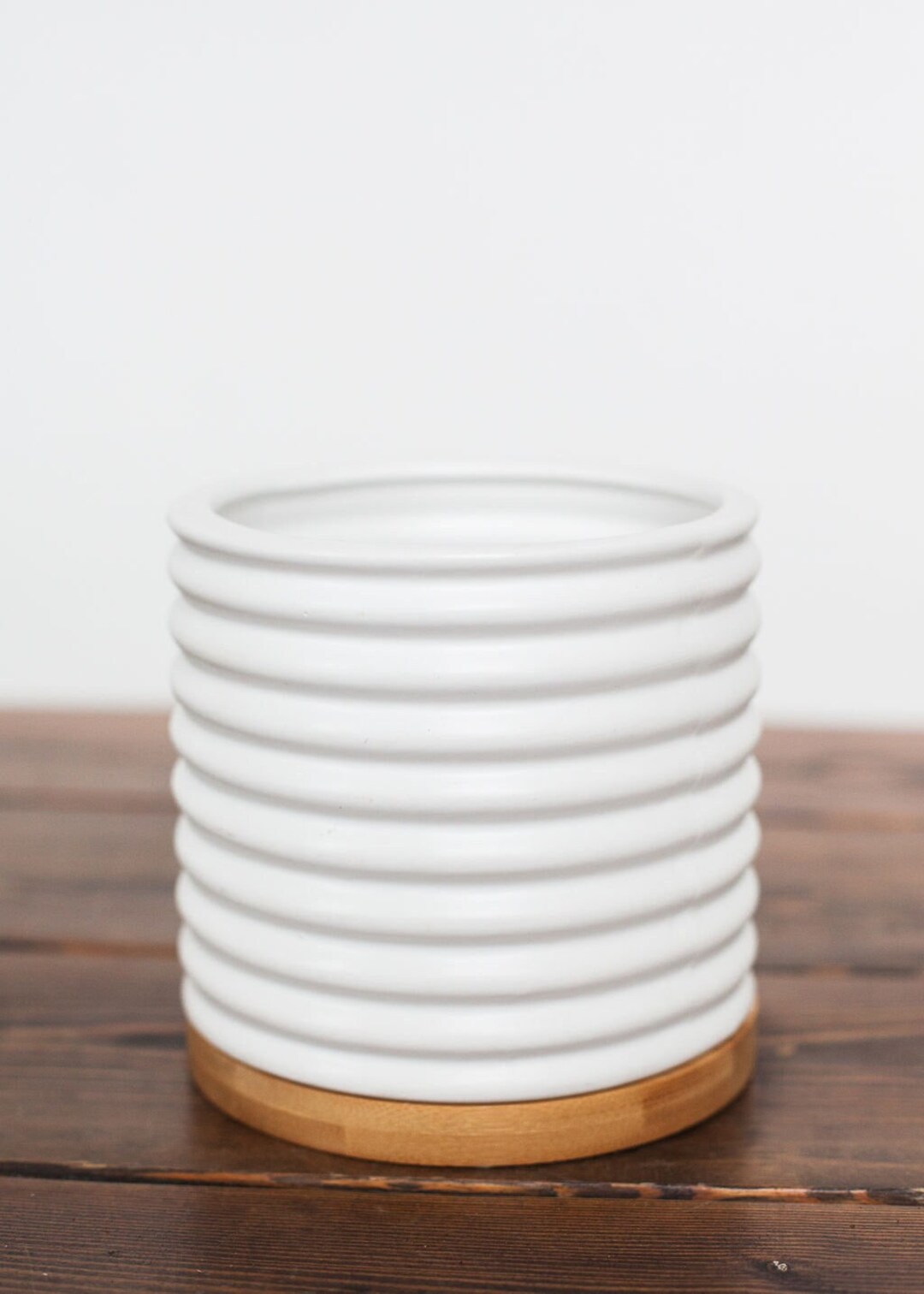 White Horizontal Ceramic Planter Large 9 - Etsy