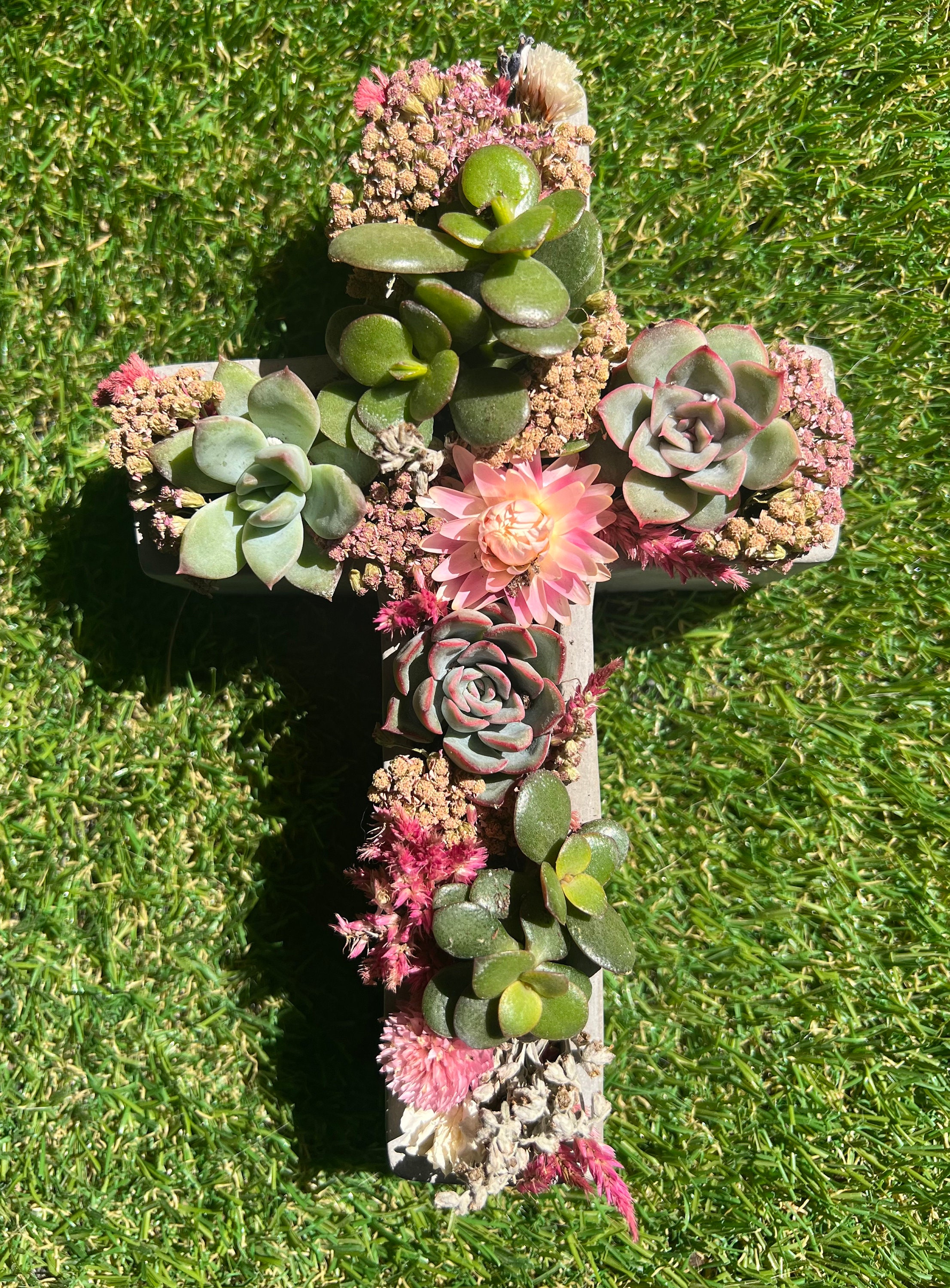 Cross With Succulents - Etsy