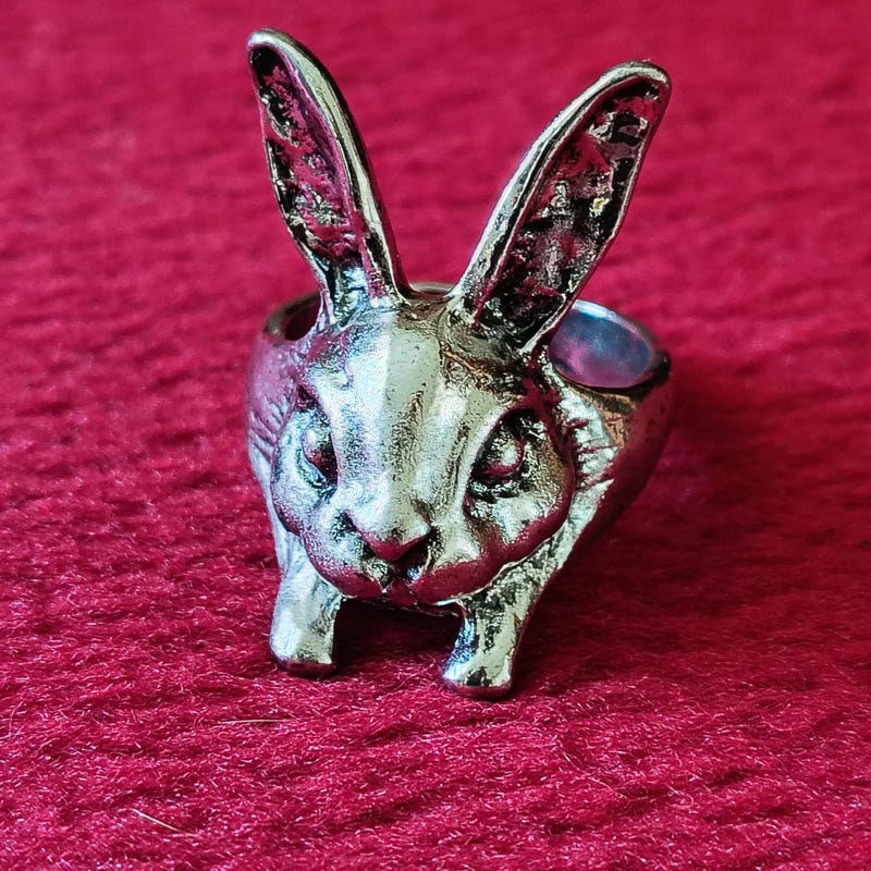 Rabbit Ring - Etsy