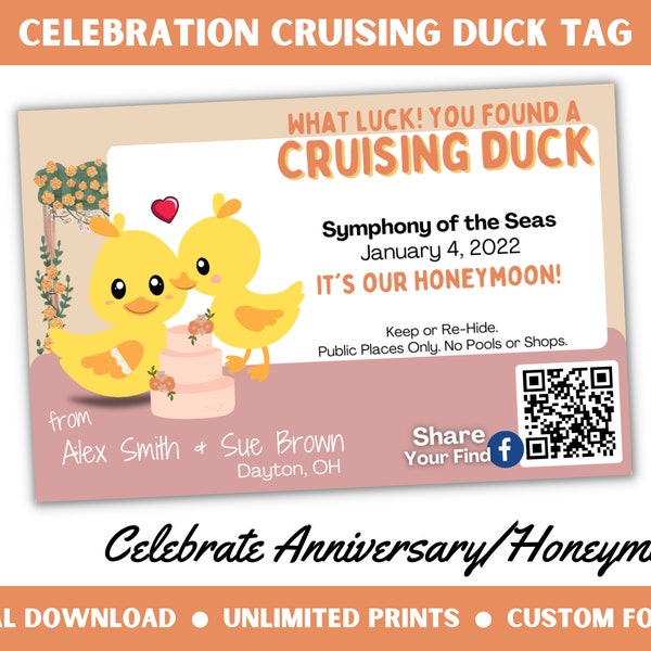 Cruise Duck Tags Svg - Etsy
