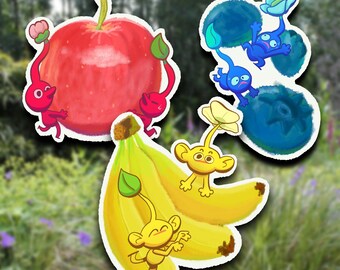 Pikmin Bulbmin Tiny Leaf Creature Stickers & Sticker Sheet - Etsy
