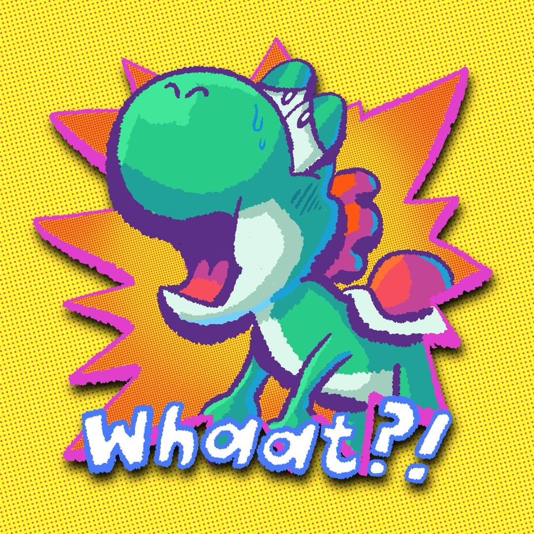 Yoshi What Mario Party Sticker - Etsy