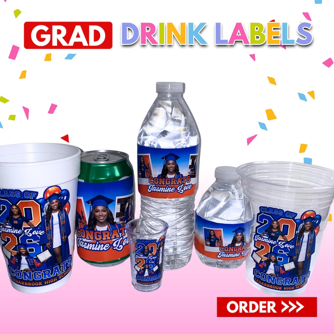 Graduation Water Labels | Graduation Soda Labels | Graduation Styrofoam ...
