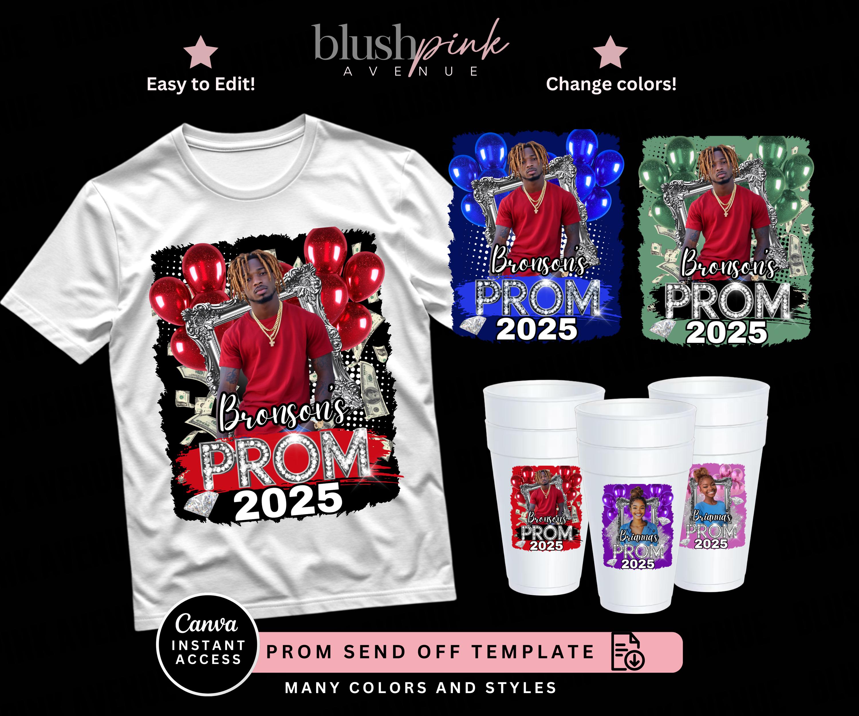 PROM SEND OFF Shirt Template | Chicago Prom Send off Shirt| Texas Prom ...