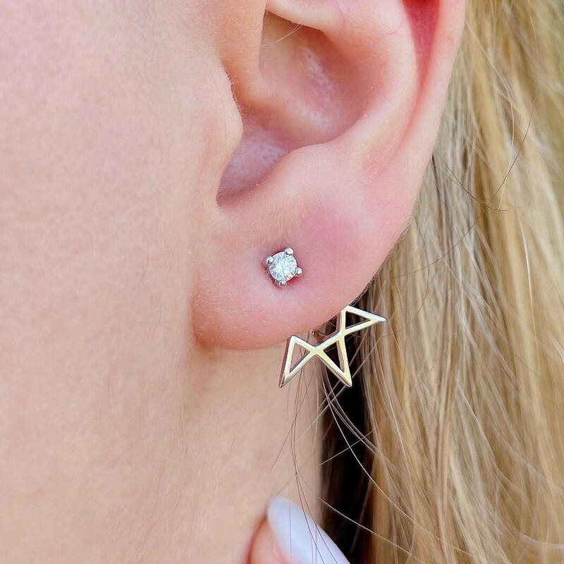 Front Back Earrings - Etsy