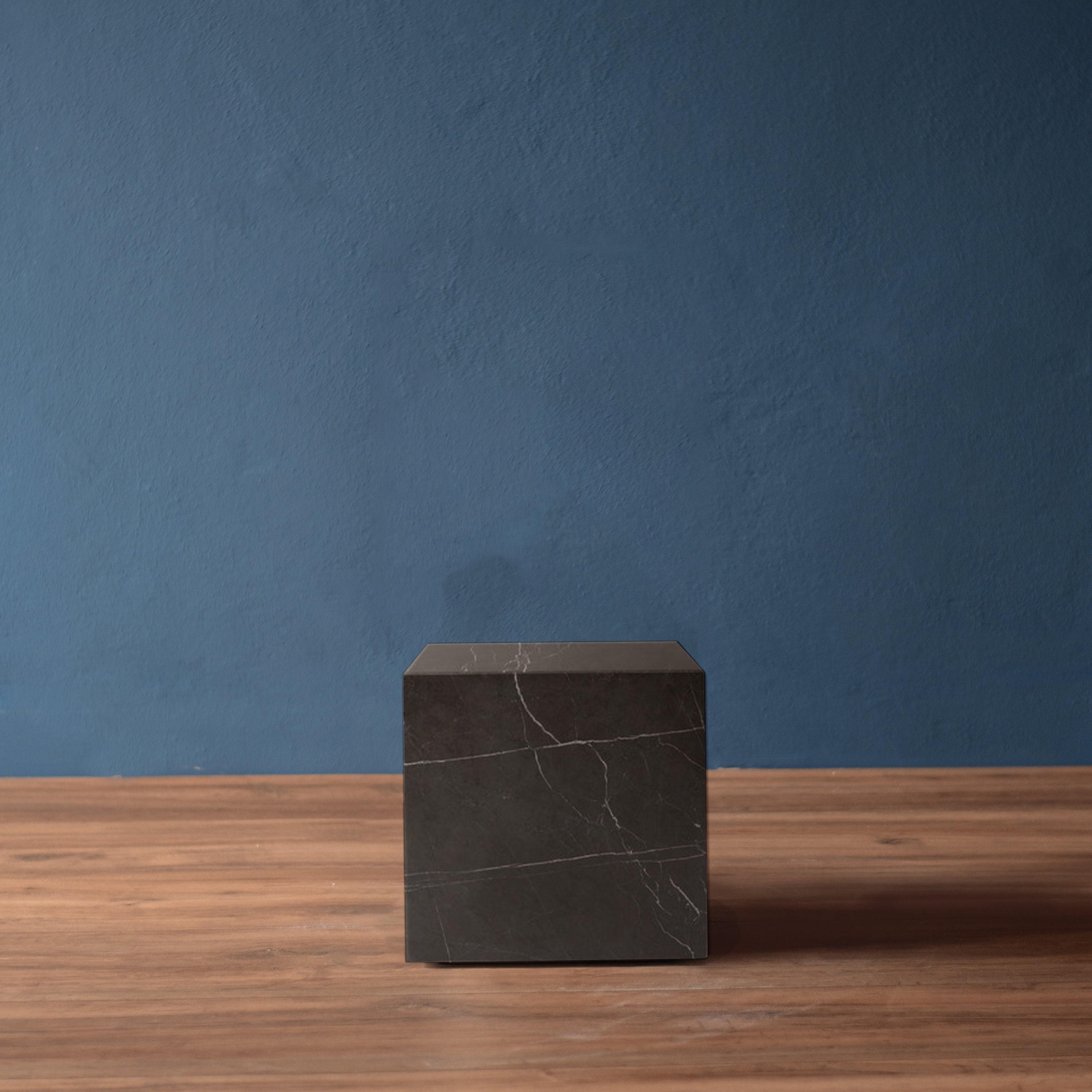 Grey Marble Plinth Side Table - Etsy