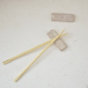 6 Pieces Beige Travertine Marble Cutlery Rests | Set of 6, Chopstick ...
