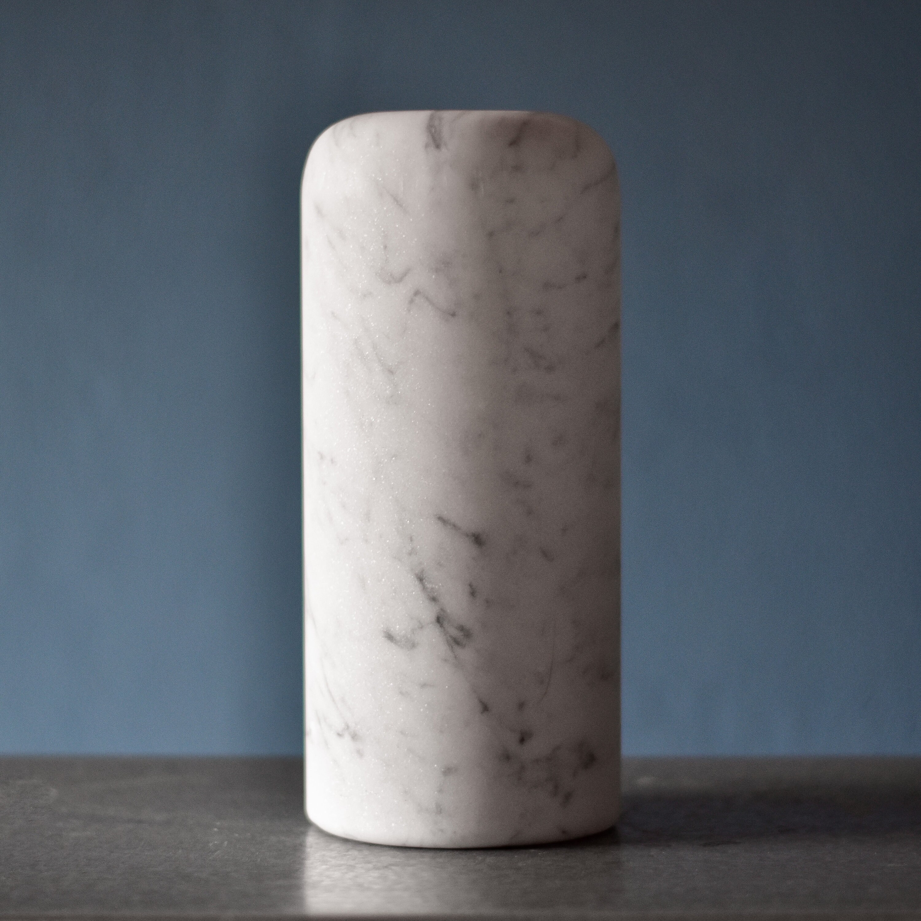 Carrara White Marble Round Base Small Marble Plinth - Etsy