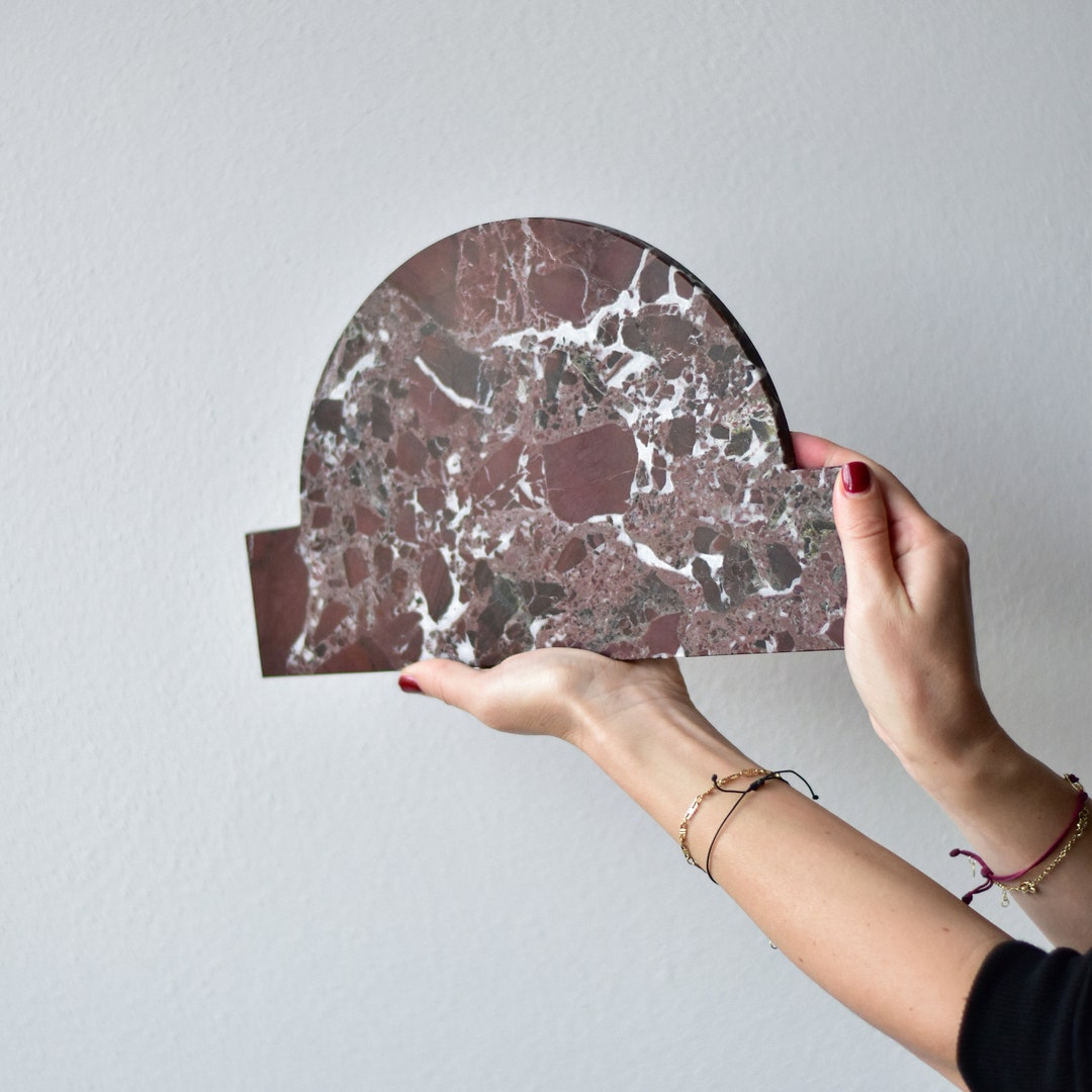 Rosso Levanto Red Marble Tray | Red Marble Shaped Cutting Board ...
