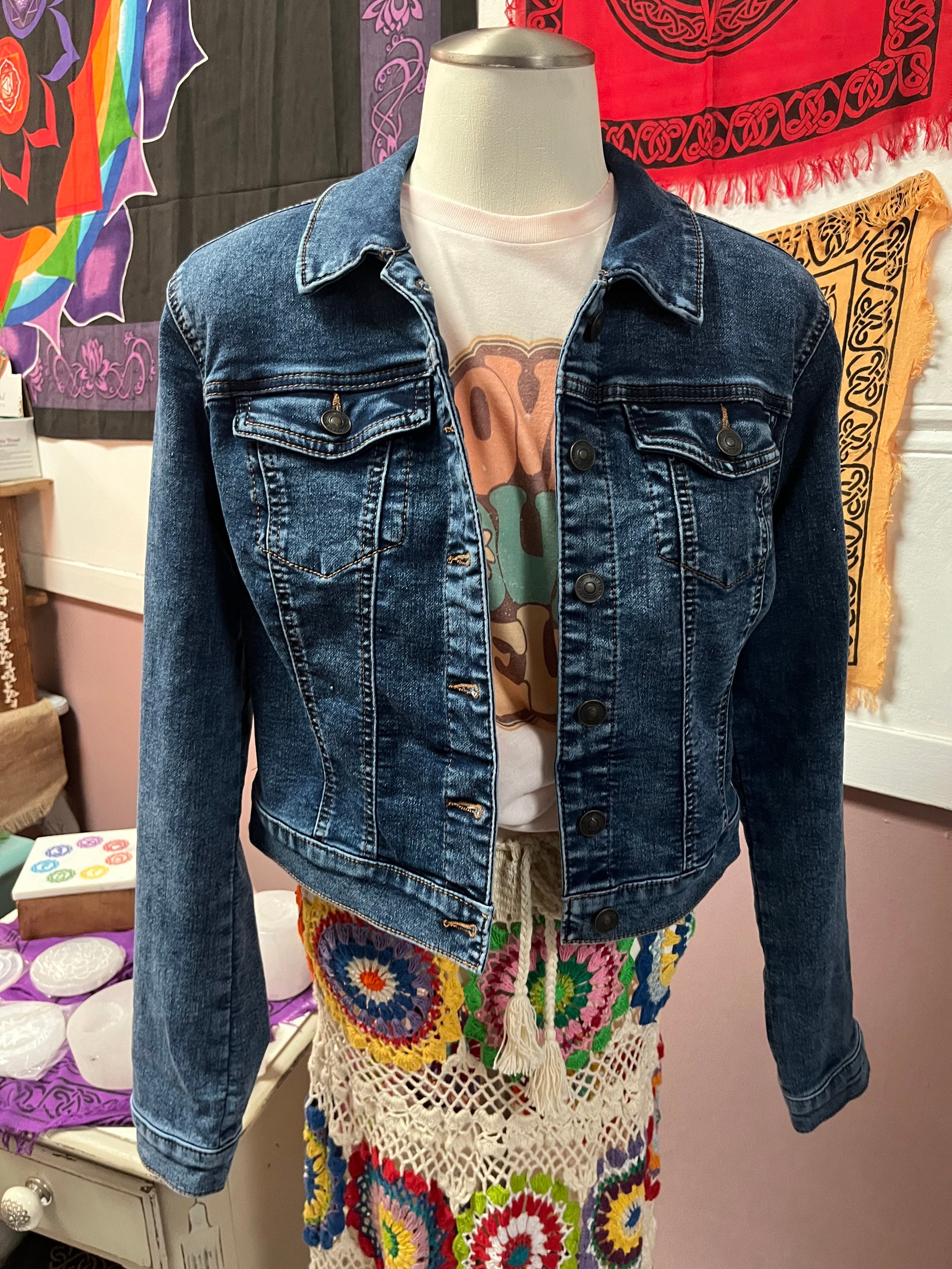 Evil Eye Denim Jacket. - Etsy