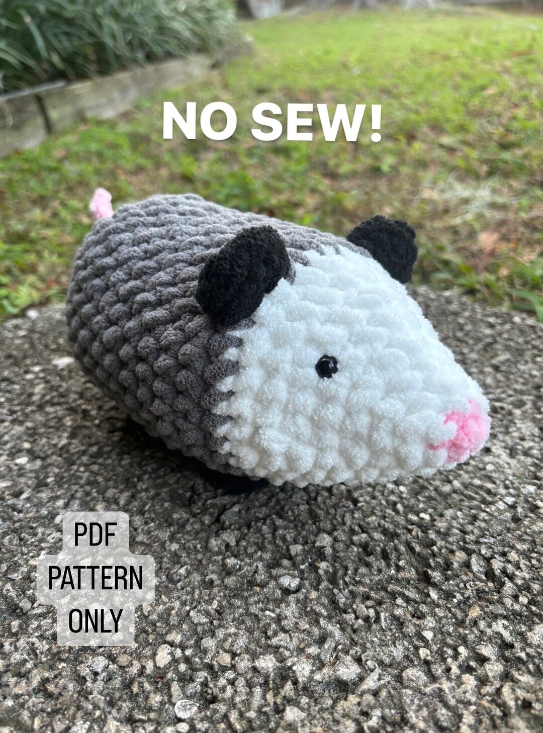 NO SEW Opossum Pattern - Etsy