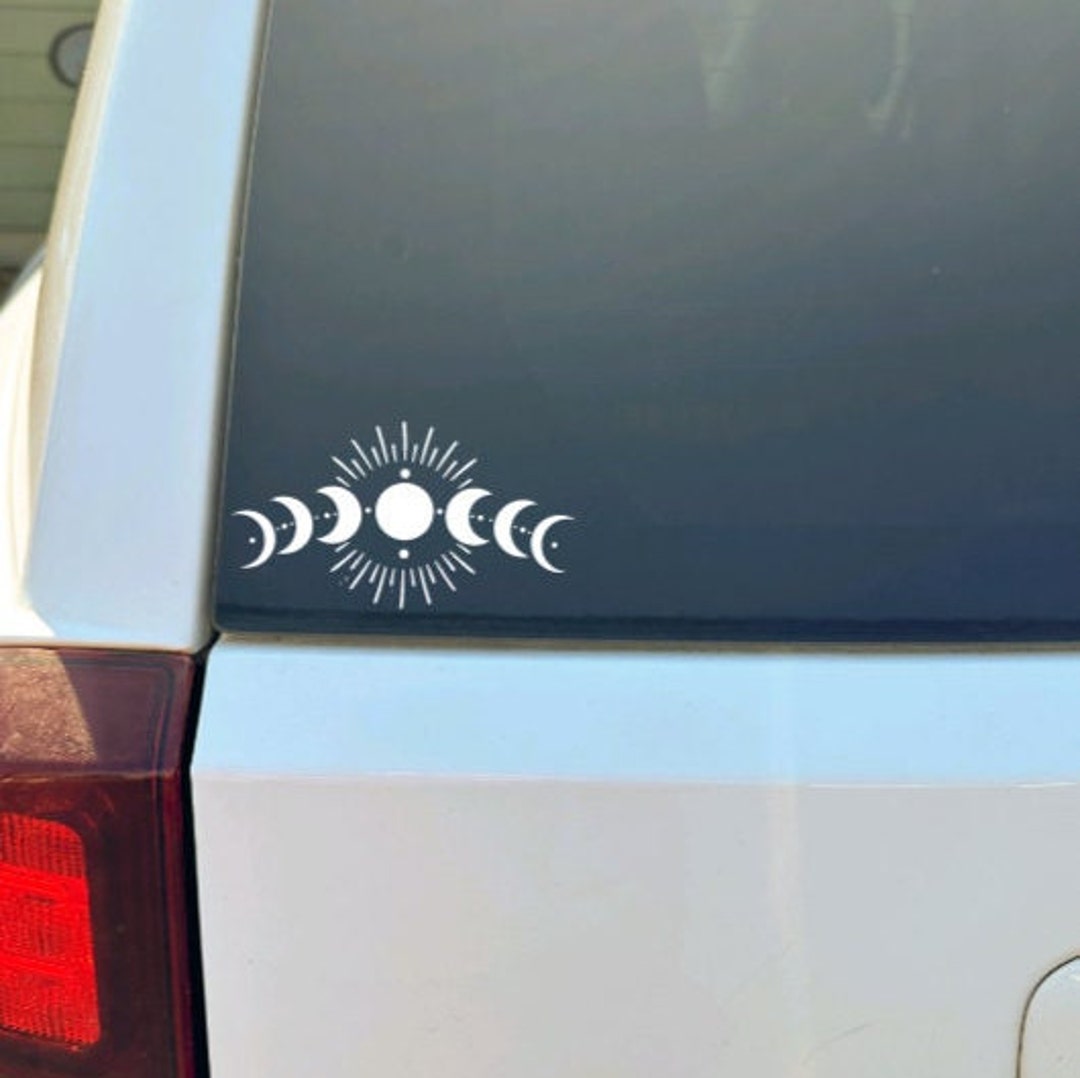 Moon Phase Decal, Magic Car Decal, Moon Car Decal, Witchy Decal, Gifts ...