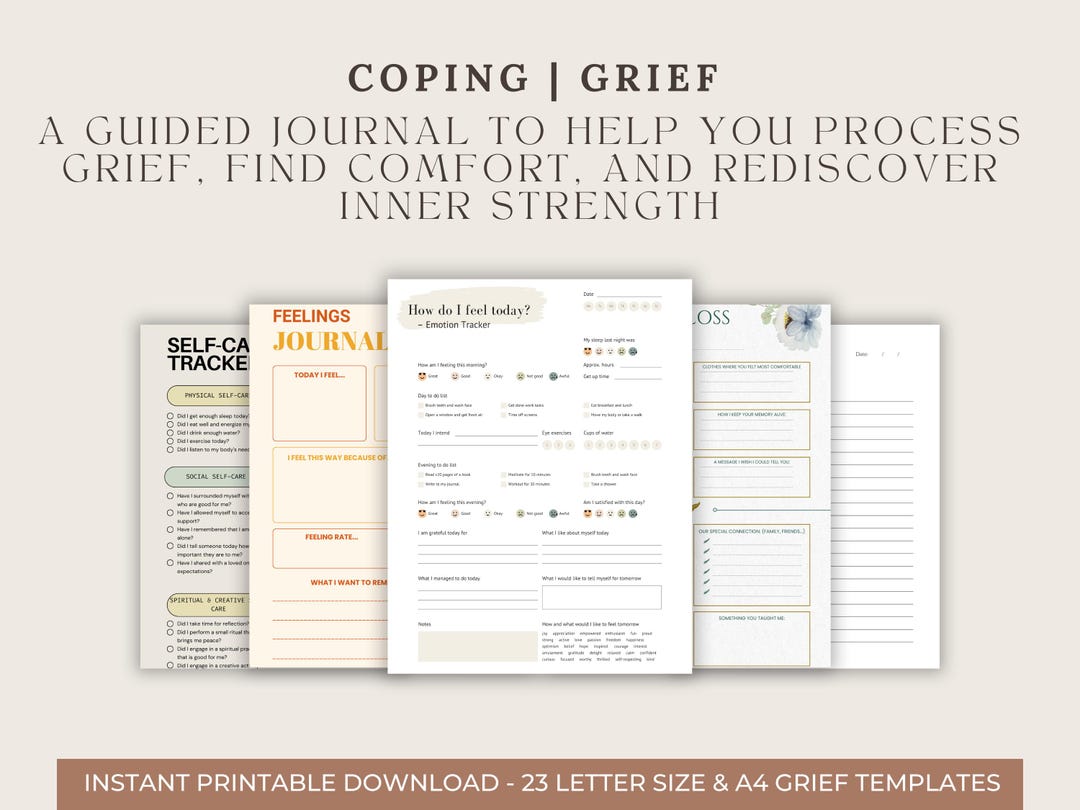 Grief Journal: Prompts for Managing Loss, Reflecting on Hurt, and ...