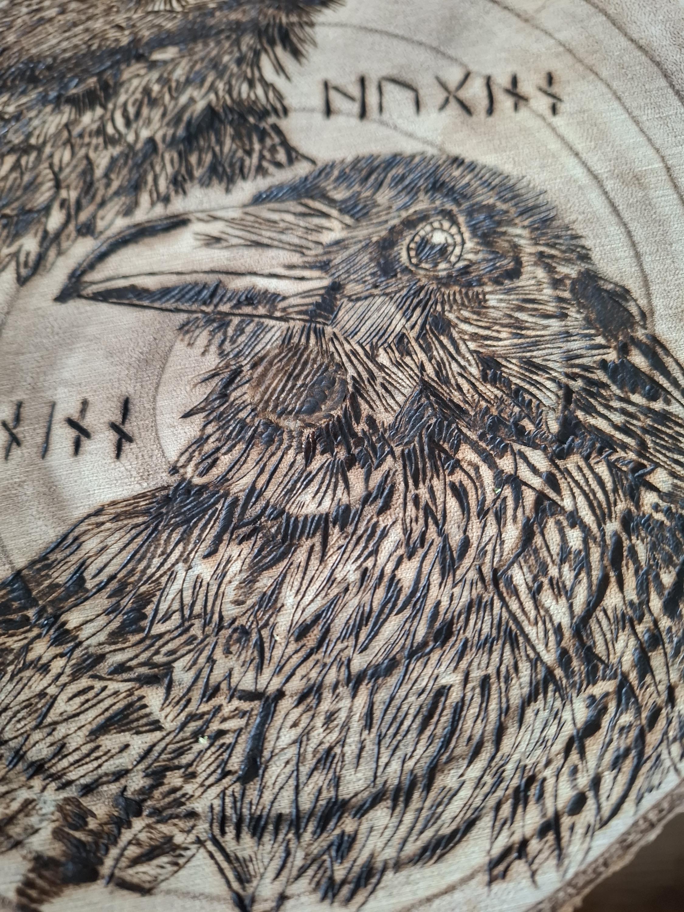 Personalized Oak Wood Pyrography Custom Engraved Wooden Slice Unique ...