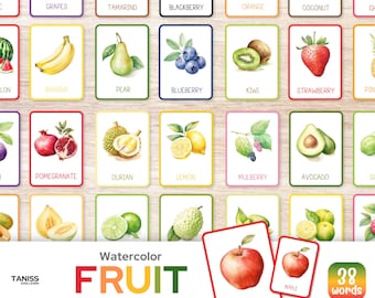 Fruit Montessori 3-part Cards Printable - Etsy