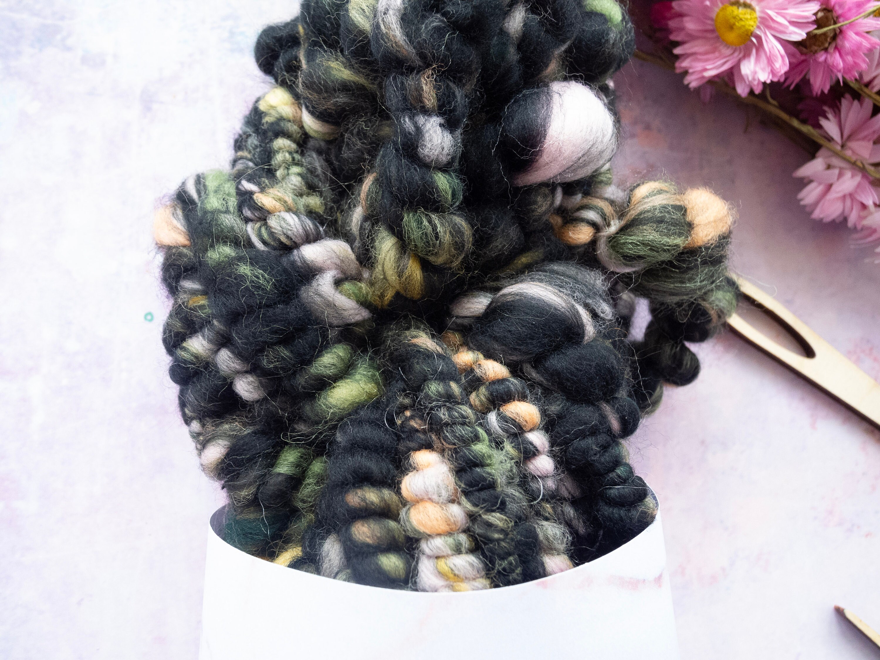 Handcrafted Coiled Art Yarn With Beehive Texture Perfect for Weaving ...