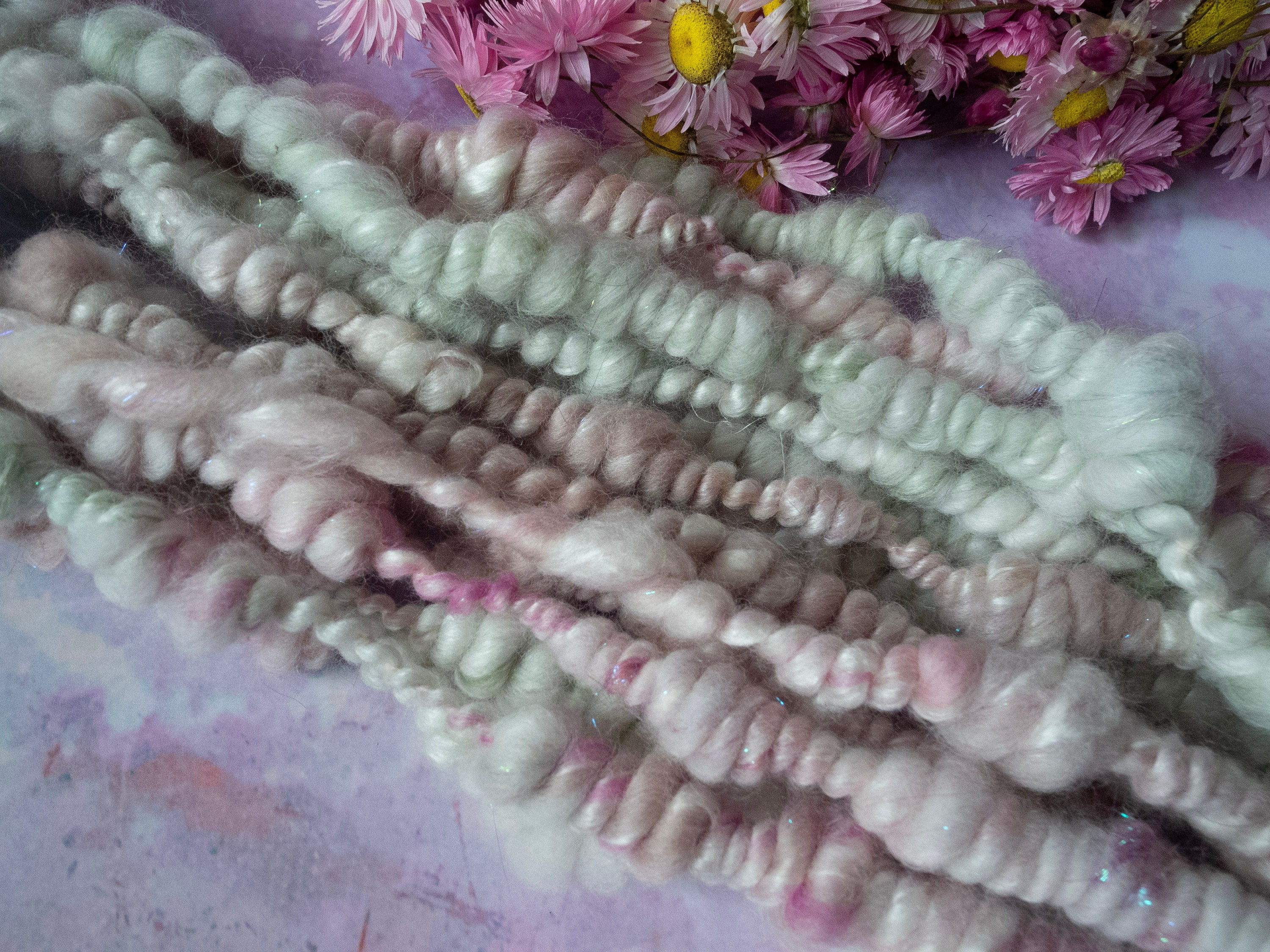 Handcrafted Coiled Art Yarn With Beehive Texture Perfect for Weaving ...