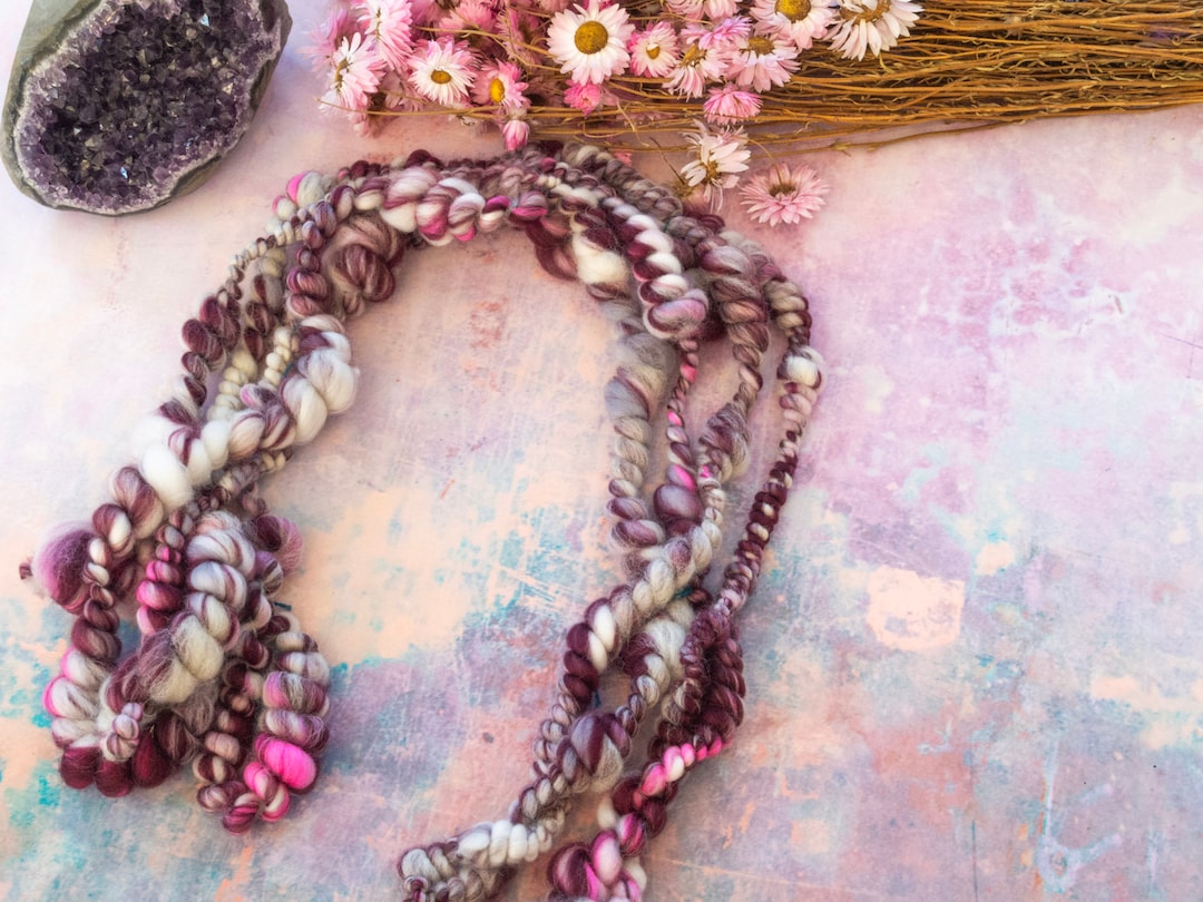 Handcrafted Coiled Art Yarn With Beehive Texture Perfect for Weaving ...