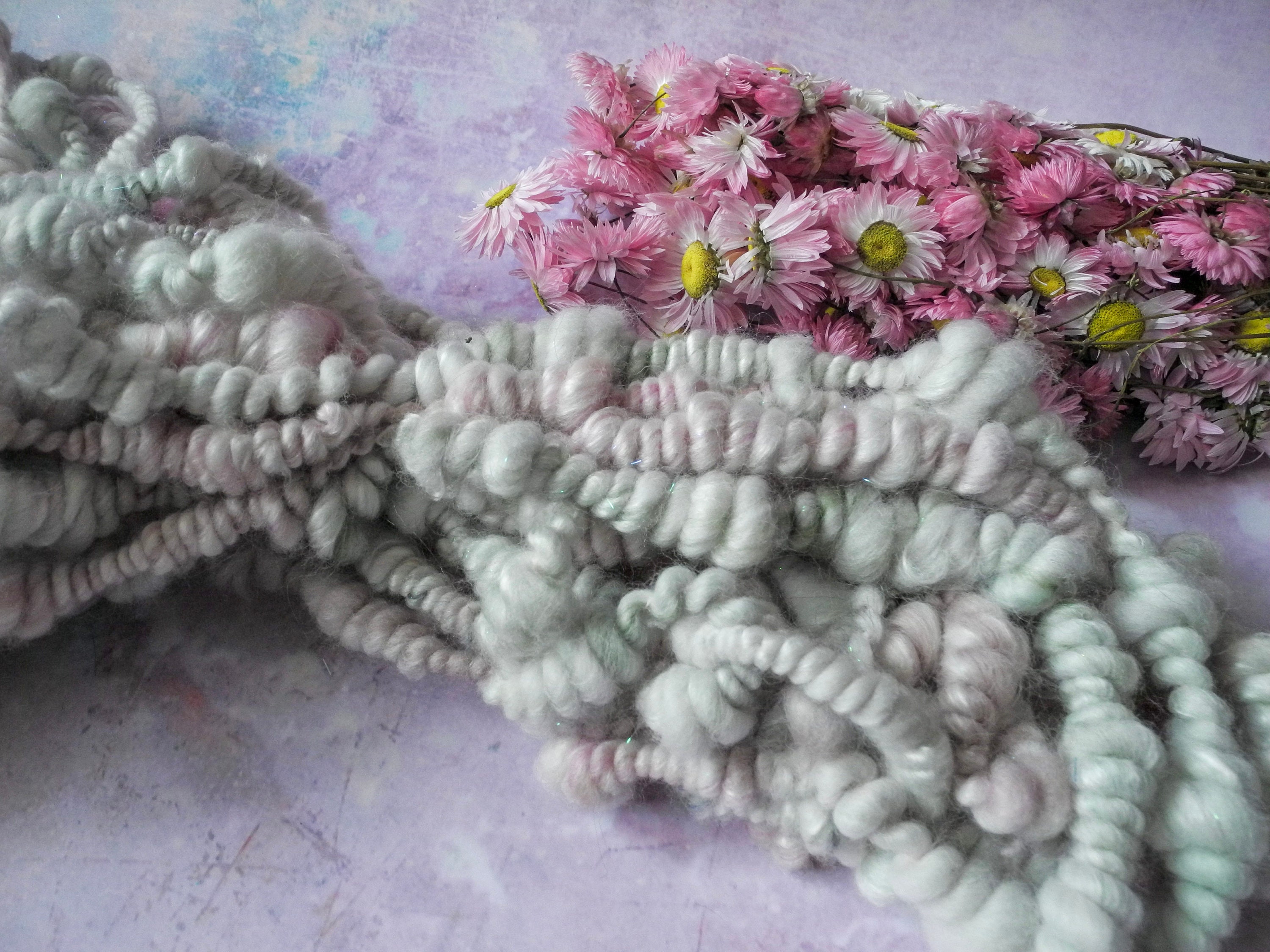 Handcrafted Coiled Art Yarn With Beehive Texture Perfect for Weaving ...