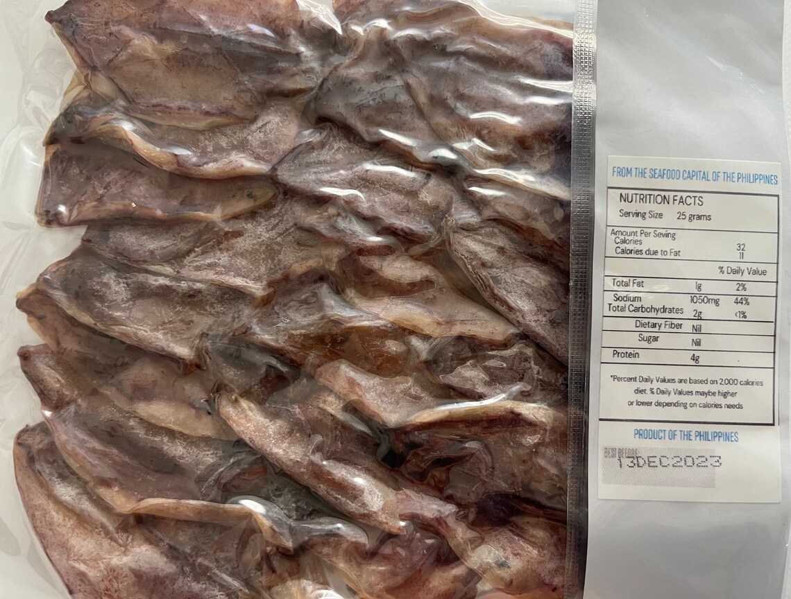 Native Pusit/dried Native Squid/100g/200g/made in the - Etsy