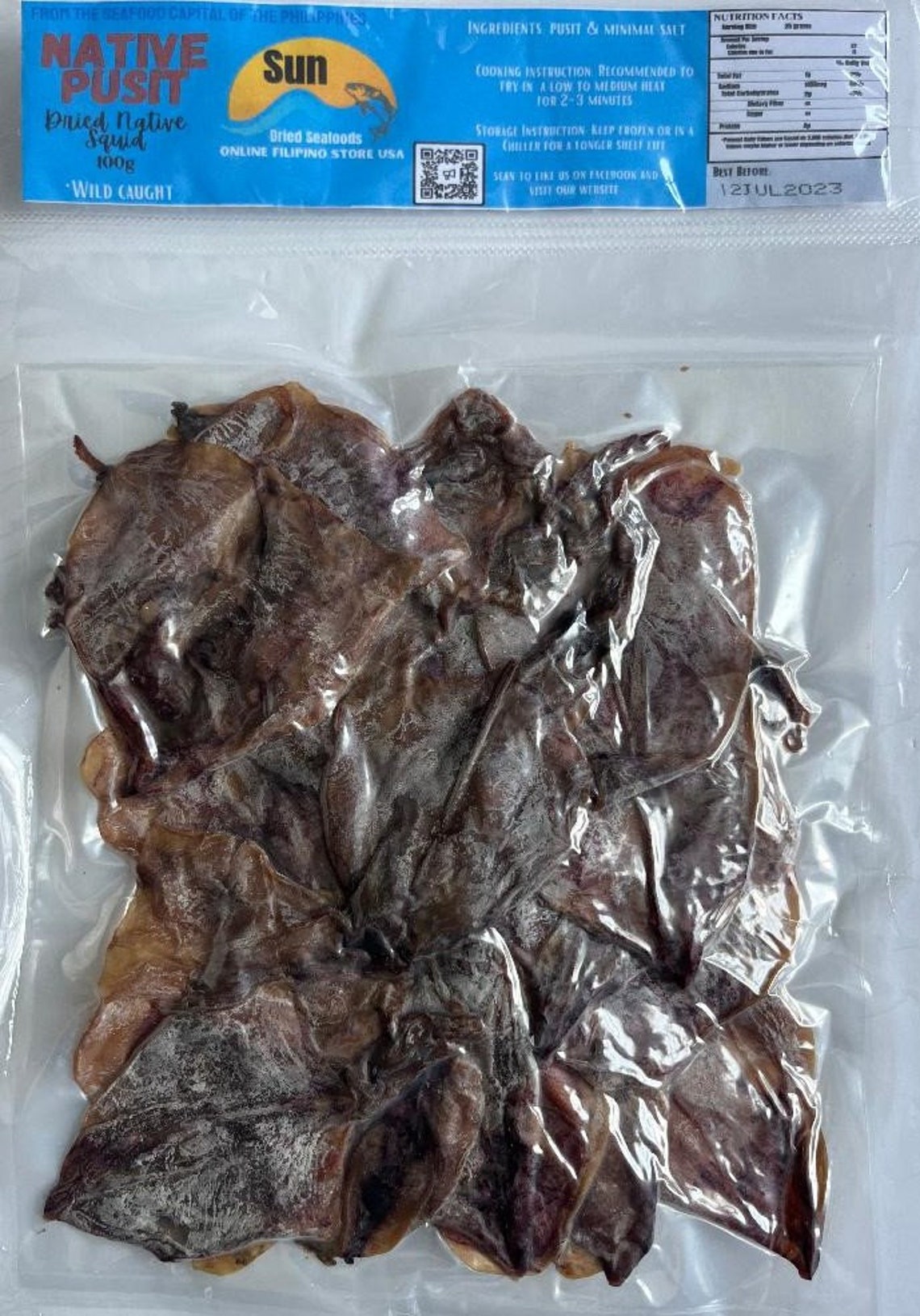 Native Pusit/dried Native Squid/100g/200g/made in the - Etsy