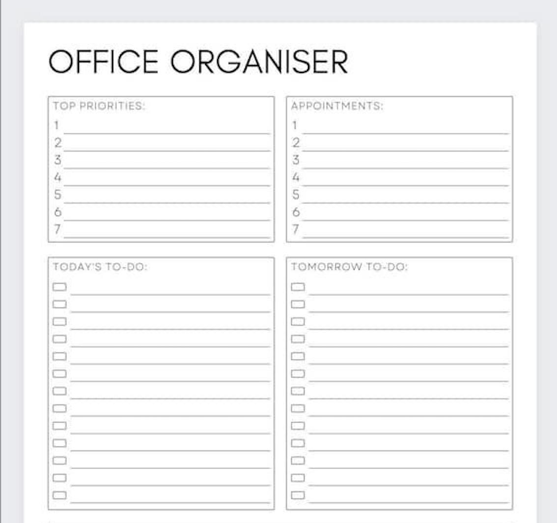 Office Task Organizer - Etsy