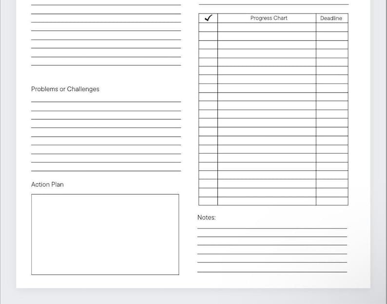 Project Breakdown Checklist/planner - Etsy