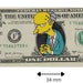 Mr. Burns the Simpsons Dollar I Dollar Art I on a Real Dollar, Original ...
