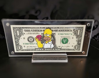 Mr. Burns the Simpsons Dollar I Dollar Art I on a Real Dollar, Original ...