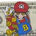 Dollar Bae Mario - Mario Dollar | on a Real Dollar Bill, Original Gift ...