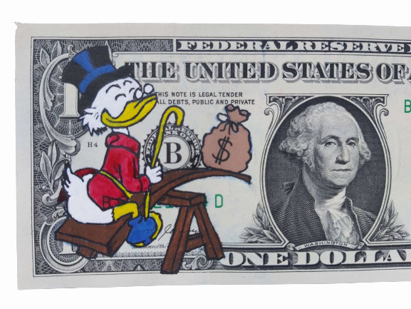 Disney Dagobert Duck und sein Geldsack Disney Dollar - Etsy.de