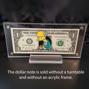 Mr. Burns - the Simpsons Dollar I Dollar Art I on a Real Dollar ...