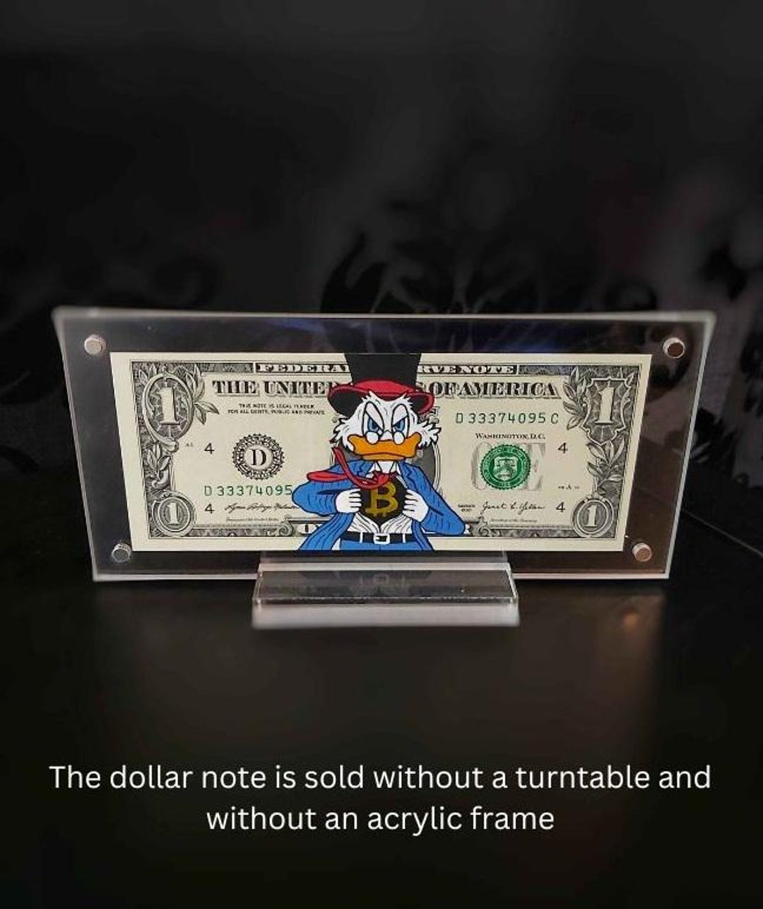 Super Bitcoin Mcduck - Dollar Art | on a Real Dollar Bill, Original ...